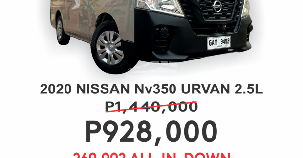 2020 Nissan NV350 Urvan 2.5 Standard 18-seater MT in Cainta, Rizal