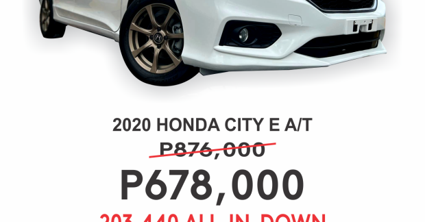 2020 Honda City 1.5 E CVT in Cainta, Rizal